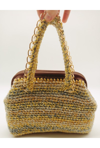 Örgücüm Hasır Örgüsü El Çantası