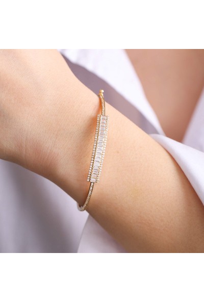 Sembol Gold Suyolu Sarı Altın Baget Kelepçe