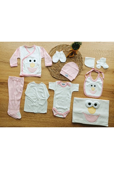 Happy Frog Hastane Çıkışı , Yenidoğan , Kız Bebek Zıbın , Kız Çocuk Zıbın , 10'lu Zıbın Takımı