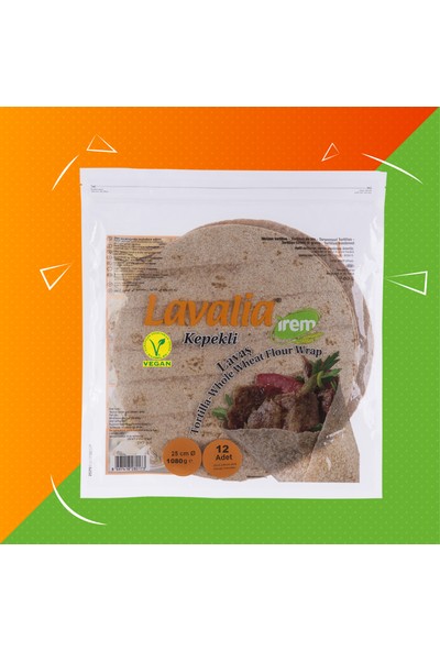 Lavaliairem Kepekli Vegan Tortilla Lavaş 25 cm 12'li Lavaliairem Kepekli Vegan Tortilla Lavaş 25 cm 12'li