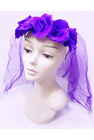 Aden Concept Duvaklı Çiçekli Taç Aden Concept Duvaklı Çiçekli Taç