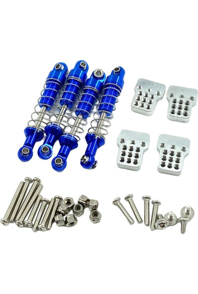 4 Adet Alüminyum Ön ve Arka Rc Şokları Emici ve Şok Kuleleri Braketi Dağı Yükseltmeler Parçaları Için Wpl C14 C24 Mn D90 D91 99S - Mavi 4 Adet Alüminyum Ön ve Arka Rc Şokları Emici ve Şok Kuleleri Braketi Dağı Yükseltmeler Parçaları Için Wpl C14 C24 Mn D90 D91 99S - Mavi