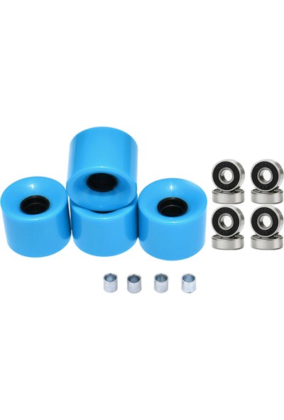 Blesiya Rulmanlar ile Kaykay Tekerlekleri 60MM Tekerlekler 4 Mavi Siyah Kapak Seti (Yurt Dışından) Blesiya Rulmanlar ile Kaykay Tekerlekleri 60MM Tekerlekler 4 Mavi Siyah Kapak Seti (Yurt Dışından)