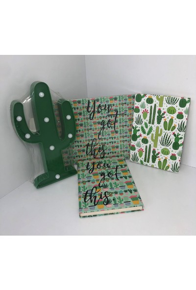 Lolla Box Özel Kutulu Kaktüs Temalı Hediye Seti Lolla Box Özel Kutulu Kaktüs Temalı Hediye Seti