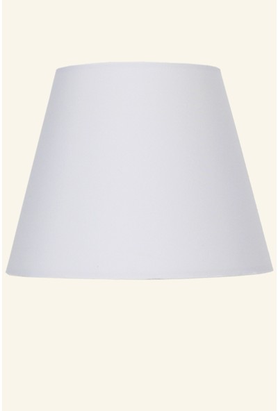 Vivido Abajur Beyaz Kumaş Modern Abajur Şapkası Vivido Abajur Beyaz Kumaş Modern Abajur Şapkası
