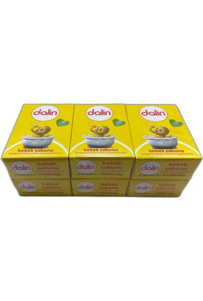 Dalin Bebek Sabunu Hassas Cilt Için 6 Adet Dalin Bebek Sabunu Hassas Cilt Için 6 Adet