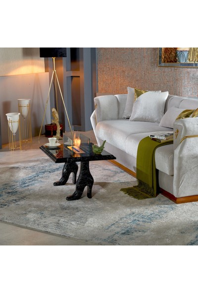 Oliva Home Design Sehpalı Bacasız Şömine Isıtıcı