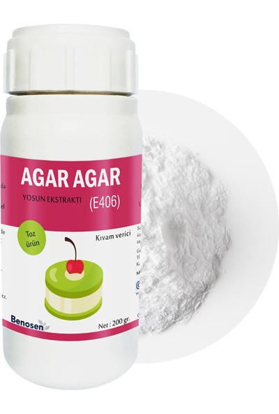 Benosen Agar Agar (E406), Yosun Ekstresi | 200 Gr.