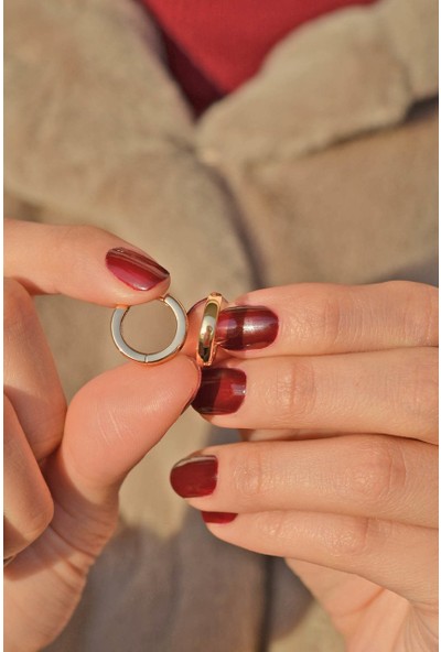 Sacce Scarves&Accessories Düz Halka Küpe Küçük Boy