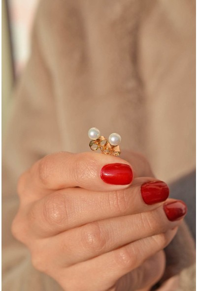 Sacce Scarves&Accessories İnci Küpe 5 mm