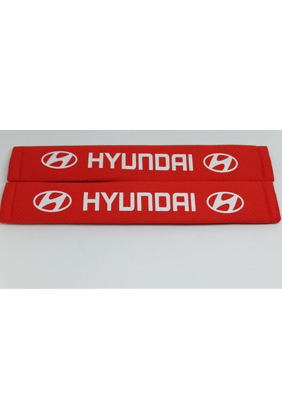 Park Oto Hyundai Kırmızı Emniyet Kemeri Kılıfı 2 Adet