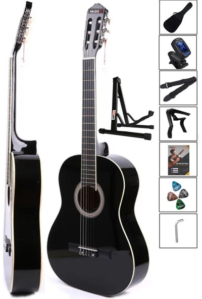 Midex MGX100ST SET Üst Seviye Klasik Gitar 4/4 Sap Ayarlı (Çanta Stand Tuner Capo Askı Metod Pena) Midex MGX100ST SET Üst Seviye Klasik Gitar 4/4 Sap Ayarlı (Çanta Stand Tuner Capo Askı Metod Pena)