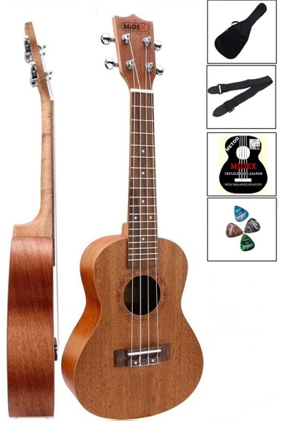 Midex CT-24MB Set Concert Ukulele (Çanta Askı Metod Pena)