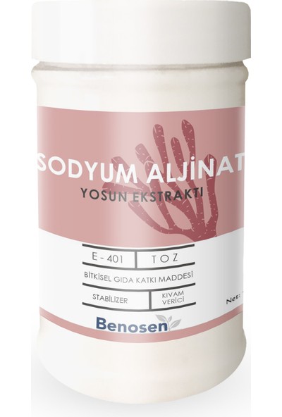 Sodyum Aljinat (E401), toz kıvam verici | 100 gr Sodyum Aljinat (E401), toz kıvam verici | 100 gr