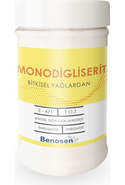 Benosen Monogliserit (E471) (Gliserin Mono Stearat) 150 gr