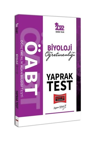 Yargı Yayınevi 2022 ÖABT Biyoloji Öğretmenliği Yaprak Test Yargı Yayınevi 2022 ÖABT Biyoloji Öğretmenliği Yaprak Test