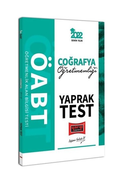 Yargı Yayınevi 2022 ÖABT Coğrafya Öğretmenliği Yaprak Test Yargı Yayınevi 2022 ÖABT Coğrafya Öğretmenliği Yaprak Test