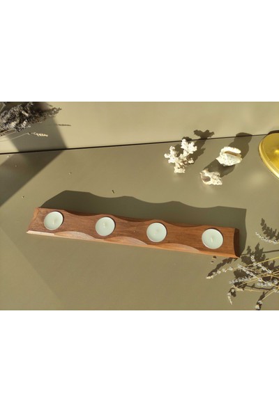 Carmos Serno Doğal Ahşap Mumluk Carmos Serno Doğal Ahşap Mumluk