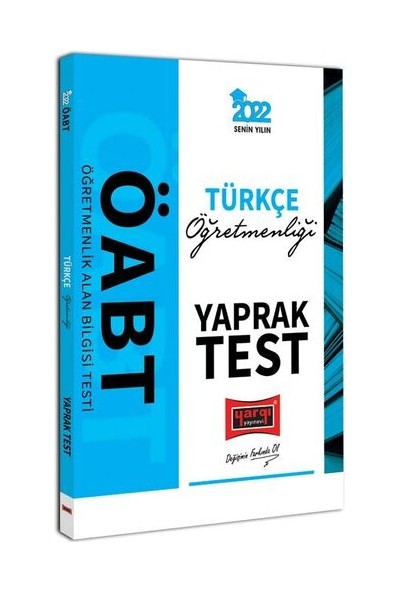 Yargı Yayınevi 2022 ÖABT Türkçe Öğretmenliği Yaprak Test Yargı Yayınevi 2022 ÖABT Türkçe Öğretmenliği Yaprak Test