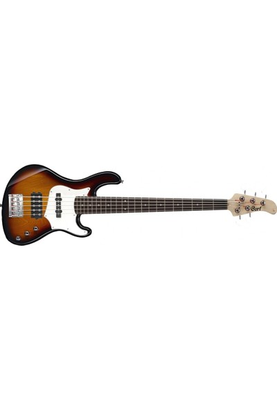 Cort GB35A3TS 3 Ton Sunburst 5 Telli Bas Gitar Cort GB35A3TS 3 Ton Sunburst 5 Telli Bas Gitar