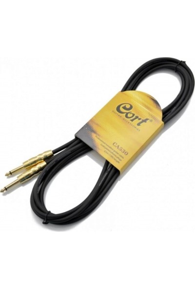 Cort CA530 Bk Gitar Kablosu 4,5mt
