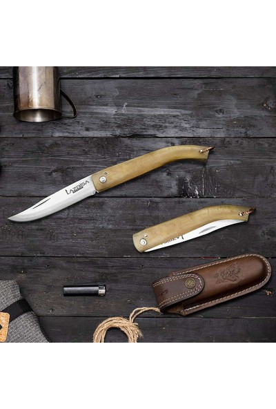 Lazbisa El Yapımı Kamp Bıçağı Bıçak Kemik Sap Çakı Outdoor Kılıf Hediyeli ( 24 cm ) Lazbisa El Yapımı Kamp Bıçağı Bıçak Kemik Sap Çakı Outdoor Kılıf Hediyeli ( 24 cm )