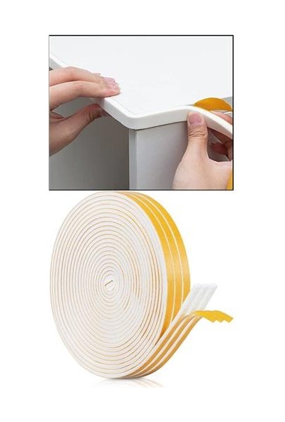 Kaktüskedi Masa Kenar Koruyucu Yapışkanlı Sünger H 7.8 mm 715909