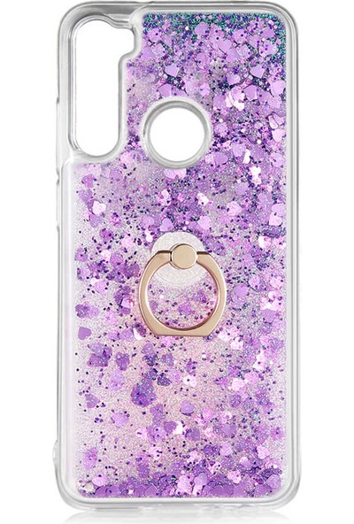 Hopy Kent Xiaomi Redmi Note 8 Kılıf Yüzüklü Simli ve Sıvılı Silikon Kapak Hopy Kent Xiaomi Redmi Note 8 Kılıf Yüzüklü Simli ve Sıvılı Silikon Kapak