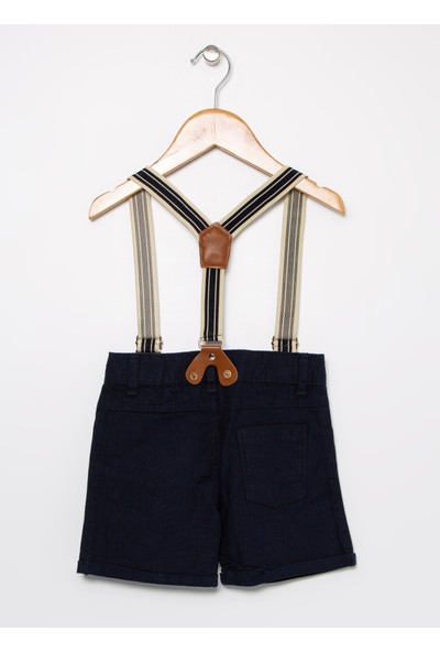 Mammaramma Sb-22 Pamuk Basic Fit Lacivert Erkek Çocuk Şort