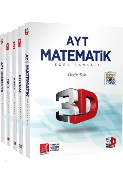 3D Yayınları AYT Sayısal Soru Bankası Seti
