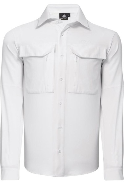 Alpinist Natriks Uzun Kollu Erkek Gömlek Beyaz