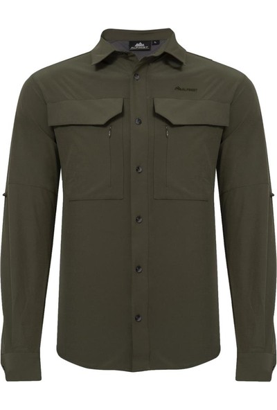 Alpinist Natriks Uzun Kollu Erkek Gömlek Haki