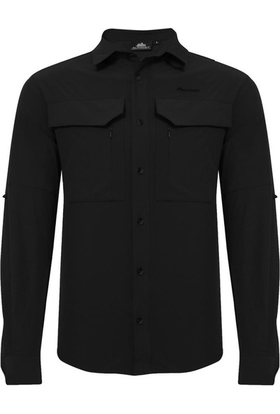 Alpinist Natriks Uzun Kollu Erkek Gömlek Siyah Alpinist Natriks Uzun Kollu Erkek Gömlek Siyah