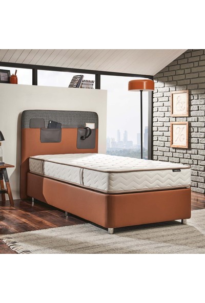 Yataş Bedding Mona Başlık Conform Baza Multi Yatak 3 Parça Genç Set - Taba Yataş Bedding Mona Başlık Conform Baza Multi Yatak 3 Parça Genç Set - Taba