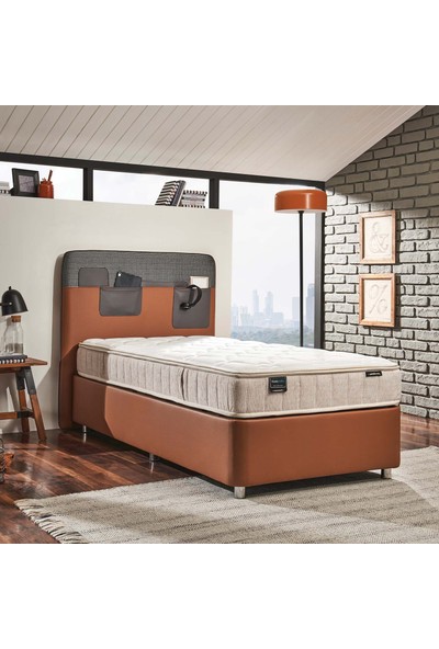 Yataş Bedding Mona Başlık Conform Baza Comfo Clean Yatak 3 Parça Genç Set - Taba Yataş Bedding Mona Başlık Conform Baza Comfo Clean Yatak 3 Parça Genç Set - Taba