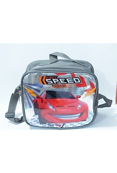 Parlak Simli Içi Folyolu Beslenme Çantası Cars