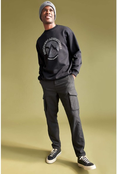 DeFacto Regular Fit Kargo Cepli Pantolon W1293AZ21WN