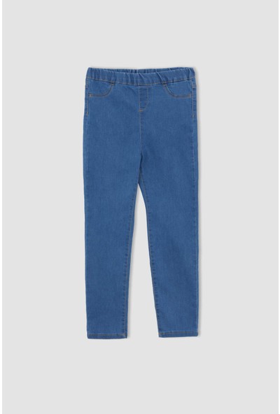 DeFacto Kız Çocuk Slim Fit Esnek Belli Jean Pantolon W5907A622SP DeFacto Kız Çocuk Slim Fit Esnek Belli Jean Pantolon W5907A622SP