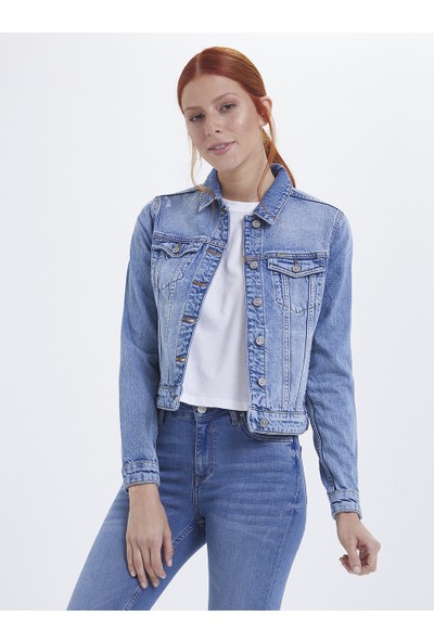 Loft Queen Wash Jean Ceket 2022026