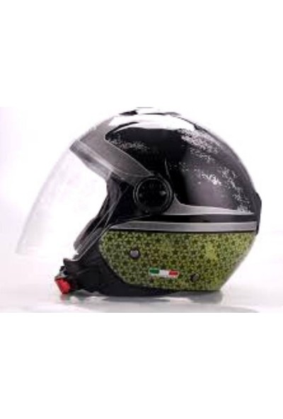 Sway Sw 715 Açık Kask Siyah Yeşil Sway Sw 715 Açık Kask Siyah Yeşil