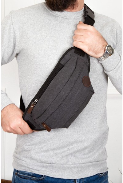 Leyl Kanvas Bel Çantası Büyük Çapraz Göğüs Çantası Freebag