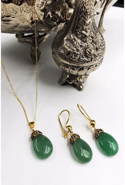 Dr Stone Harem Koleksiyonu Aventurin Taşı El Yapımı Gümüş Set Gdr5 Dr Stone Harem Koleksiyonu Aventurin Taşı El Yapımı Gümüş Set Gdr5