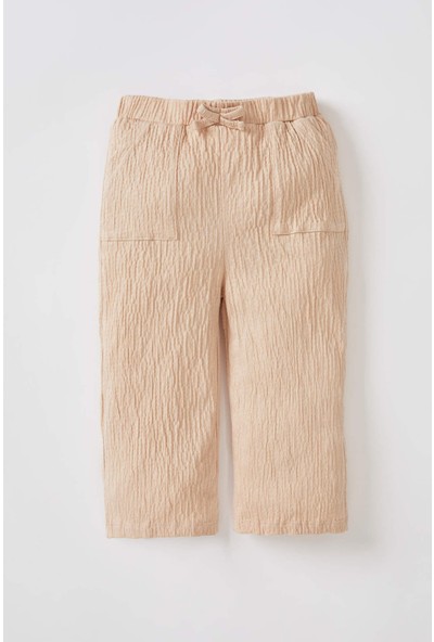 DeFacto Kız Bebek Esnek Belli Krinkıl Pantolon X0669A222SP