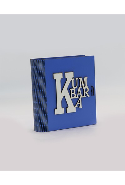 Fidati Ahşap Kitap Kumbara Mavi Fidati Ahşap Kitap Kumbara Mavi