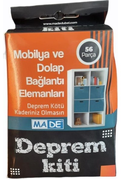 Made Deprem Kiti Mobilya Dolap Sabitleme Set 56 Pr Made Deprem Kiti Mobilya Dolap Sabitleme Set 56 Pr