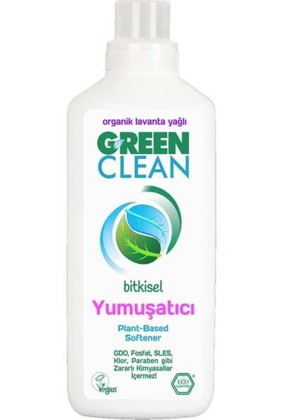 Green Clean 1 Litre Bitkisel Çamaşır Yumuşatıcısı Green Clean 1 Litre Bitkisel Çamaşır Yumuşatıcısı