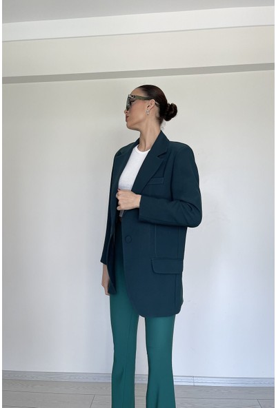 Butikgogirl Yeşil Plaza Ceket