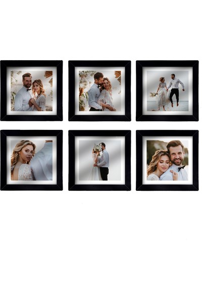 Yeditepe Hayat 6 Adet 10X10 Siyah Kare Çerçeve Yeditepe Hayat 6 Adet 10X10 Siyah Kare Çerçeve