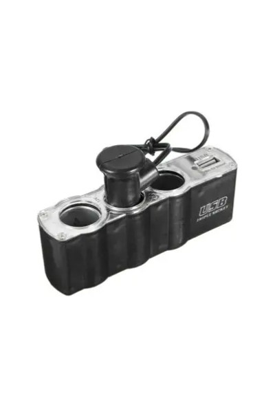 Şüscar Oto Araç Çakmaklık Çoğaltıcı USB Araba Çakmak Soket Çoklayıcı Şarj Şüscar Oto Araç Çakmaklık Çoğaltıcı USB Araba Çakmak Soket Çoklayıcı Şarj