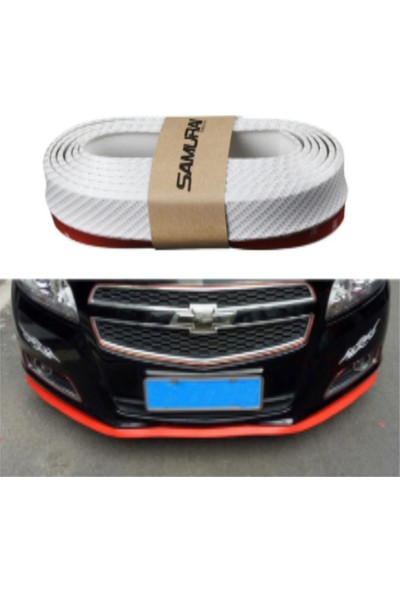 Samurai Şüscar Oto Samurai Renkli Ez Lip Ön Lip Esnek Yumuşak 3m Yapışkanlı Ek 2.5 M Beyaz Karbon Samurai Şüscar Oto Samurai Renkli Ez Lip Ön Lip Esnek Yumuşak 3m Yapışkanlı Ek 2.5 M Beyaz Karbon